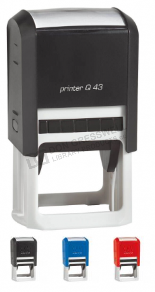 Printer Q 43 (43*43 mm Square Stamp) | Don Gresswell